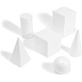 Amazon.com: Nasco 9725407 Foam Geometric Solids Set, Six-Piece, White ...