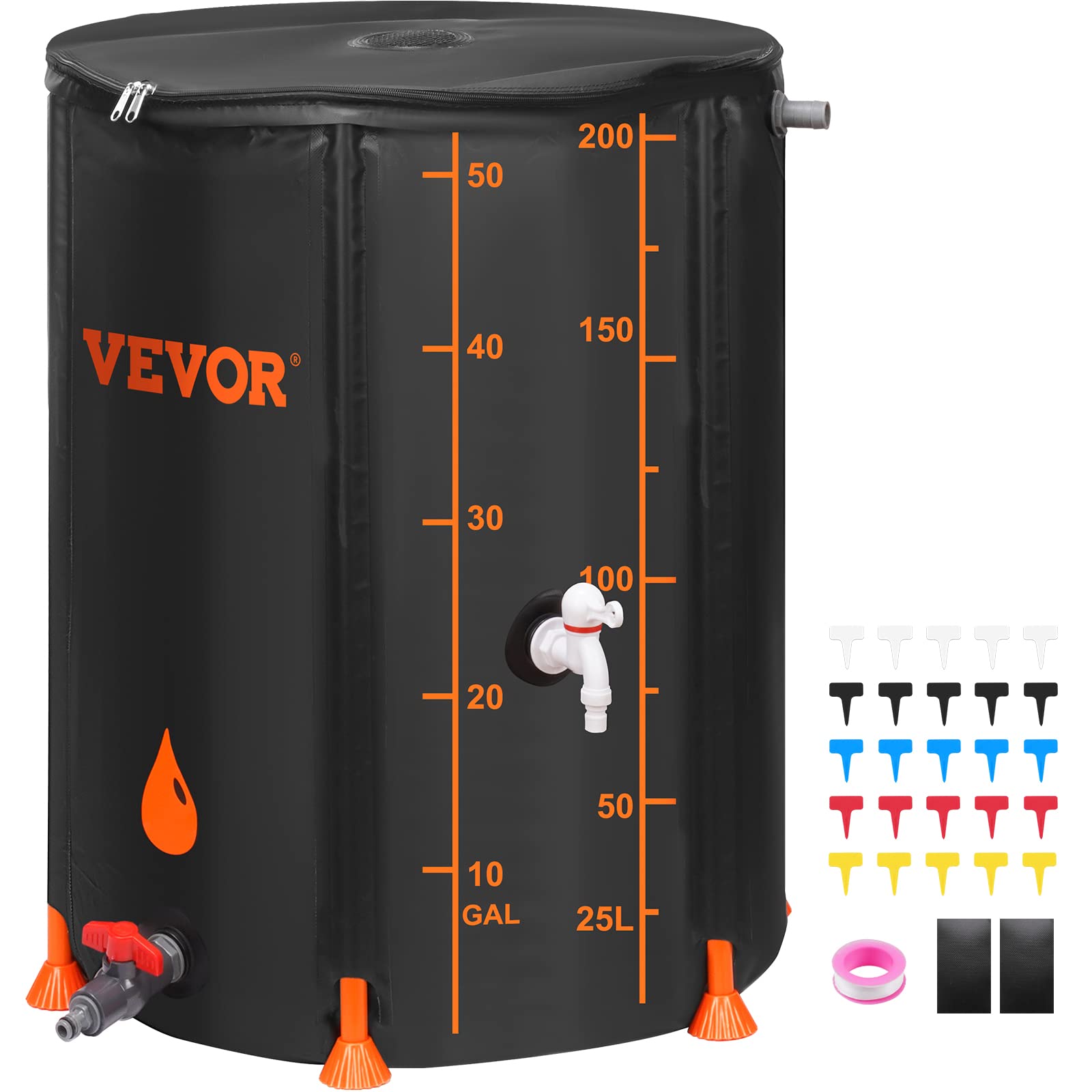 Mua VEVOR 53 Gallon Collapsible Rain Barrel, Portable Rainwater ...