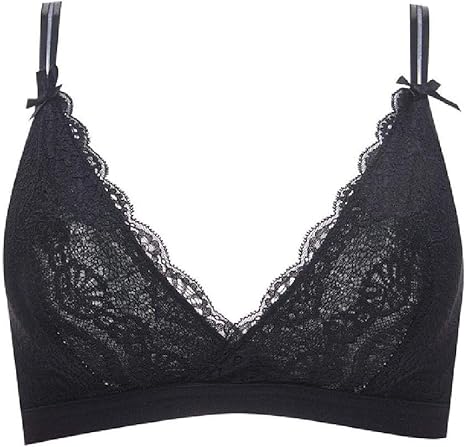 U/A Sexy BH Spitze Dünn gerafft Nicht-Stahl Ring Unterwäsche Damen ...