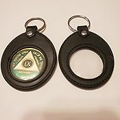 Amazon.com : Universal AA Medallion or Coin Holder Keychain Black Soft ...
