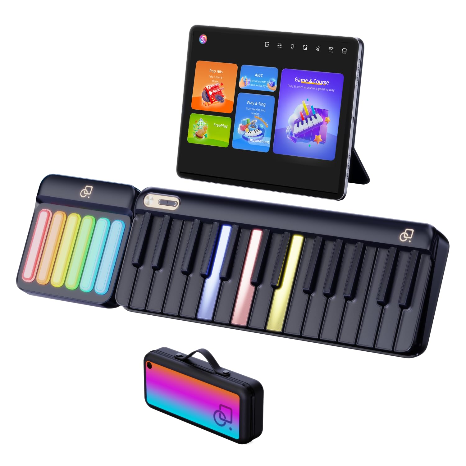 Mua Smart Piano keyboard with Colored Light-up Keys, Smart Interactive ...