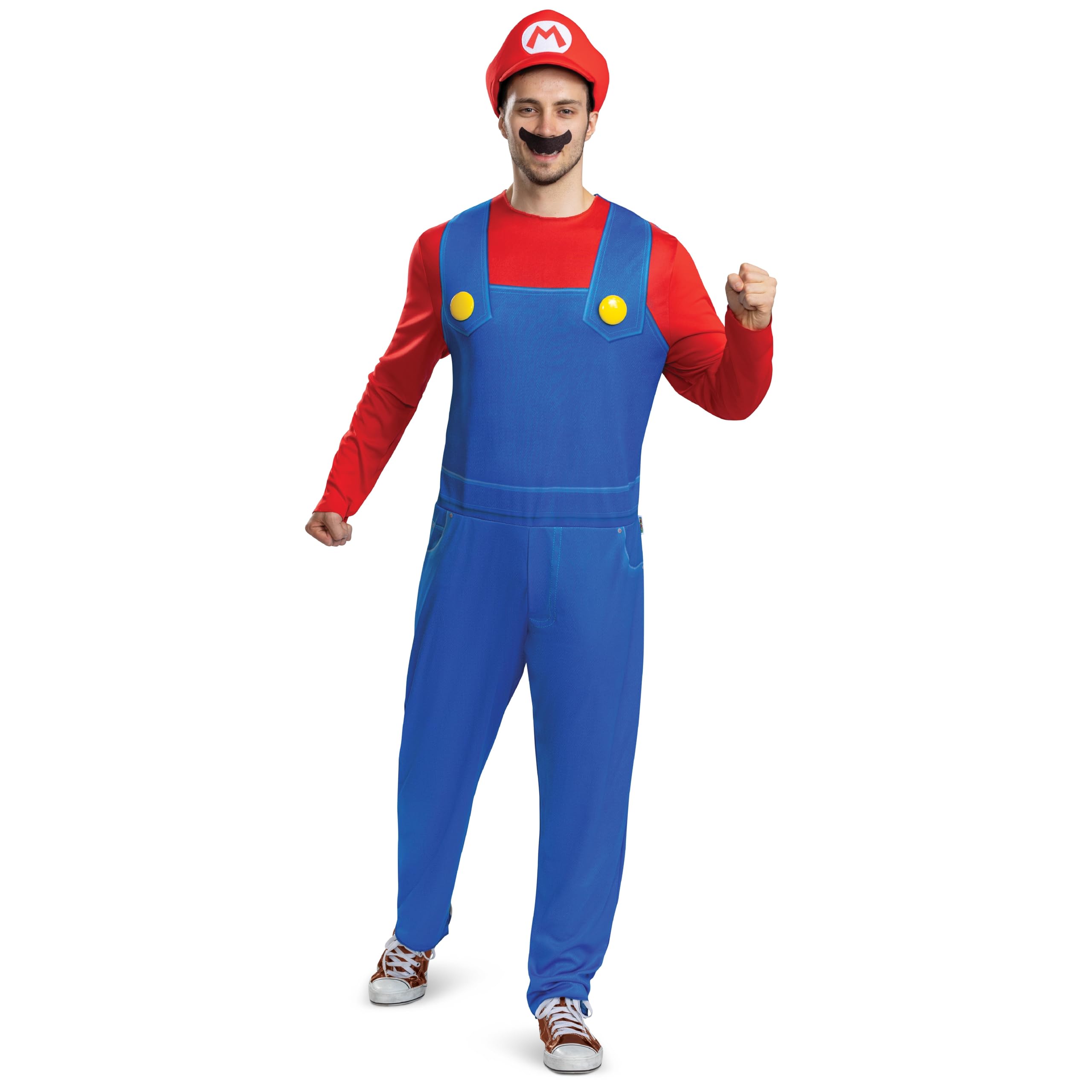 Disguise Mario Adult Costume, Official Super Mario Bros Elevated ...