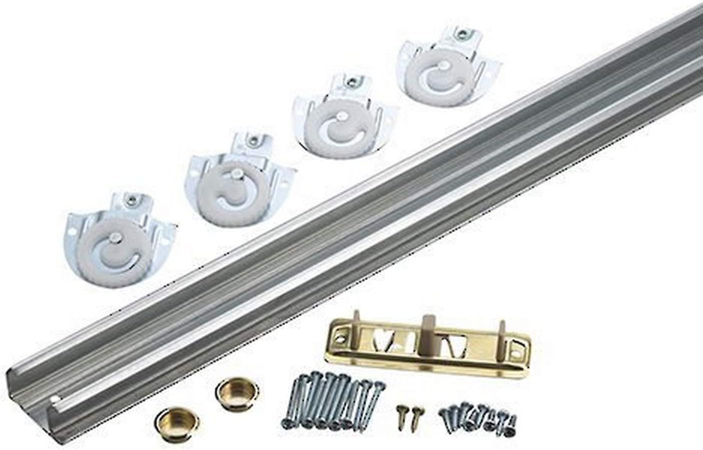 Amazon.com: Onward 14660BC Bypass Door Hardware Kits, 60", Brass: Home ...