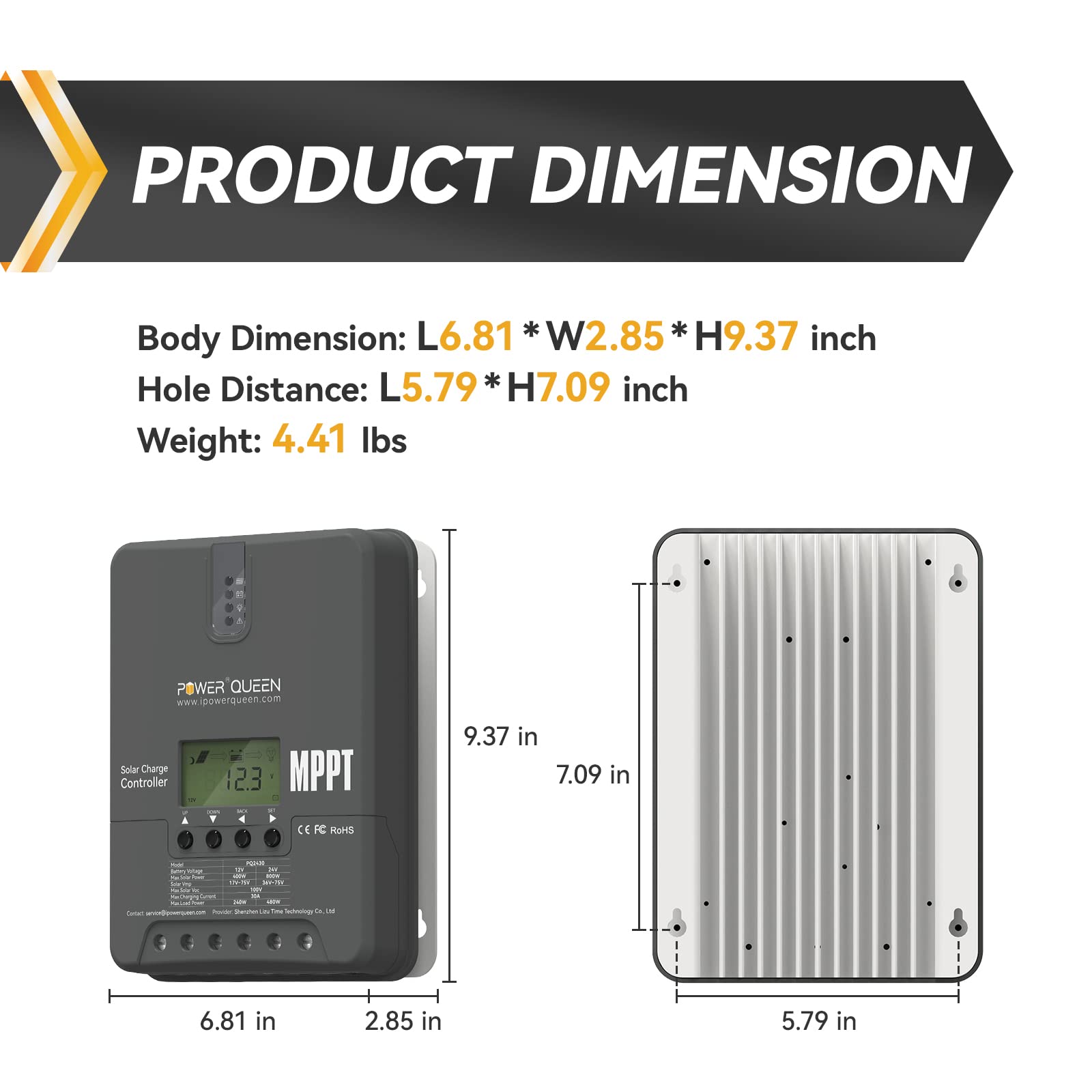 Mua Power Queen 12V/24V 30 Amp MPPT Solar Charge Controller with ...