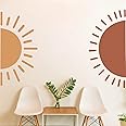 Amazon.com: Half Sun Wall Decal Large Wall Decal Sunshine Wall Stickers ...
