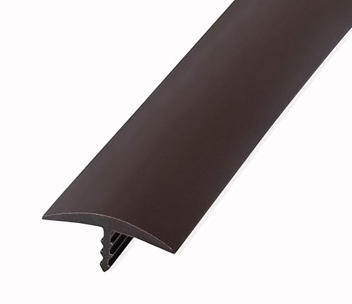 Edge Supply Brown 3/4 in x 25 Ft Center Barb Tee Moulding T Molding ...