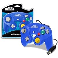 Amazon.com: Old Skool GameCube/Wii Compatible Controller - Red/Blue ...