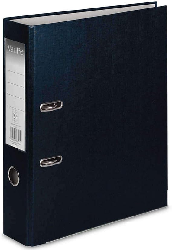 1 x Black A4 Large 75mm Lever Arch Files Folders Metal Edge & Finger ...