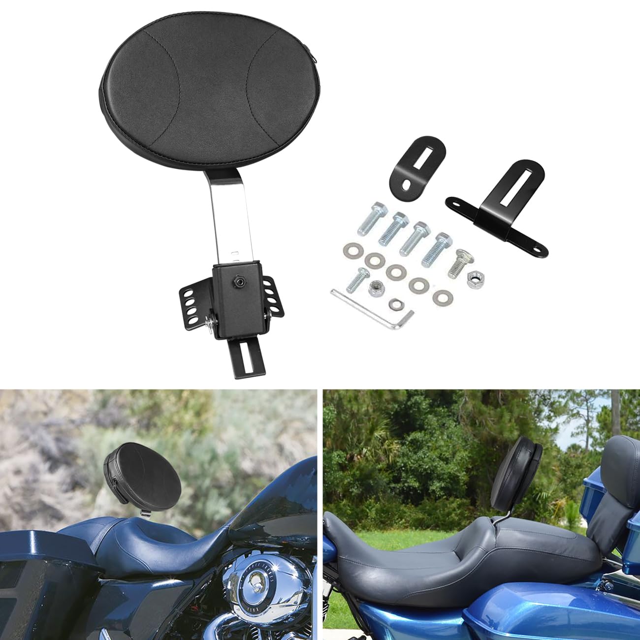 AUFER Adjustable Plug-in Driver Rider Backrest Custom Made Compatible ...
