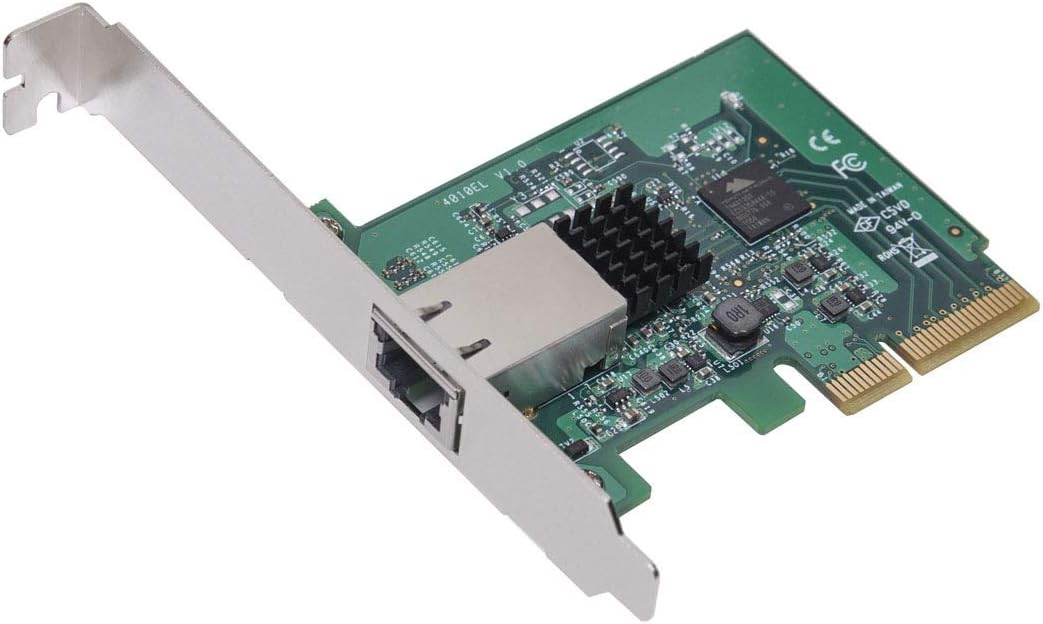 I/O Crest 4 Port Gigabit 10/100/1000 BASE-T LAN Ethernet Intel i350-AM4 Chipset PCI-E X4 Network ...