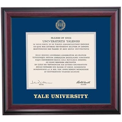 Buy OCM Diploma Frames | Yale University Bulldog | Display Diploma ...