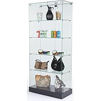 Amazon.com: Displays2go Tempered Glass Frameless Design Display Case ...