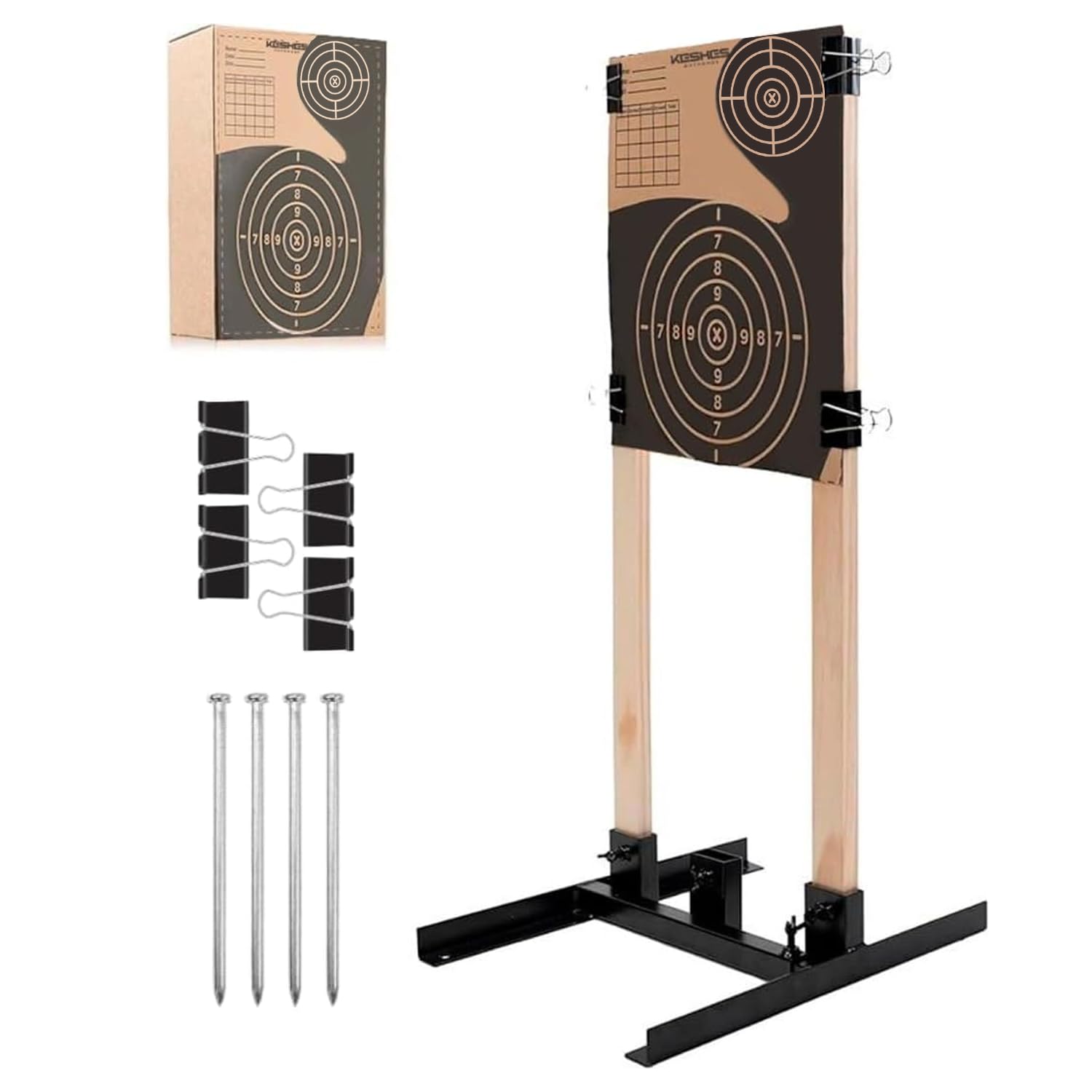 KESHES Target Stand Base - Adjustable Archery Target Steel Stand for ...