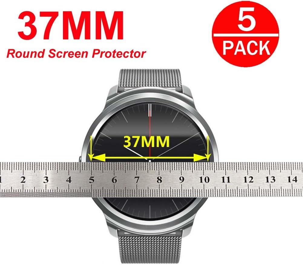 Amazon.com: [ 5-Pack] Universal Round Watch HD Screen Protector,Anti ...