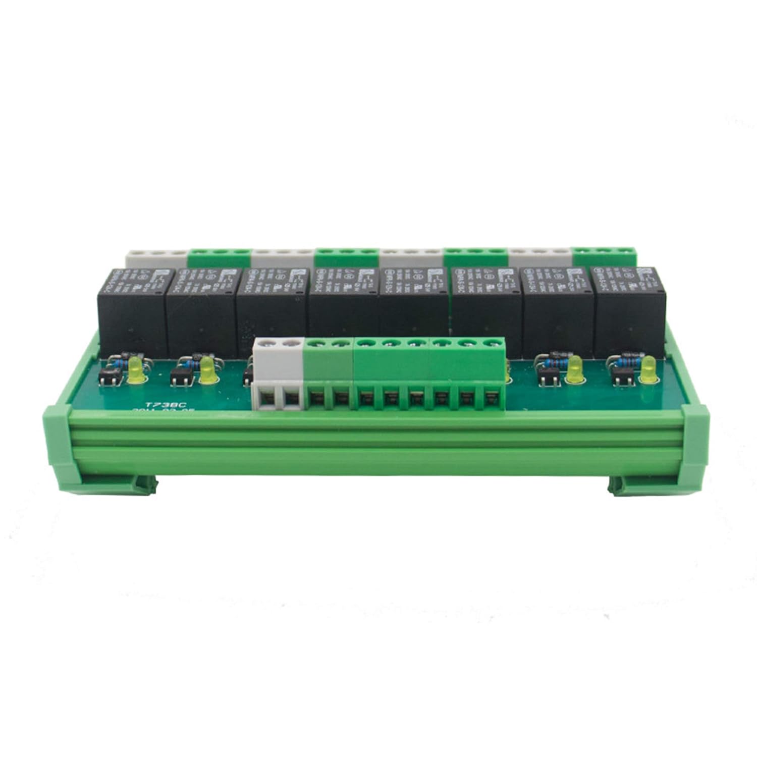 GAEYAELE 8 Channel Interface Relay Module 12VACDC 24VACDC DIN Rail ...