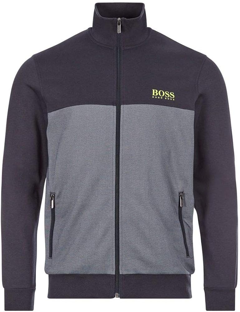 Hugo Boss Men's Blue Cotton Tracksuit Jacket: Amazon.ca: Clothing ...