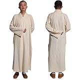 ZooBoo Summer Buddhist Shaolin Monk Robe Cotton Long Robes Gown Kung Fu ...
