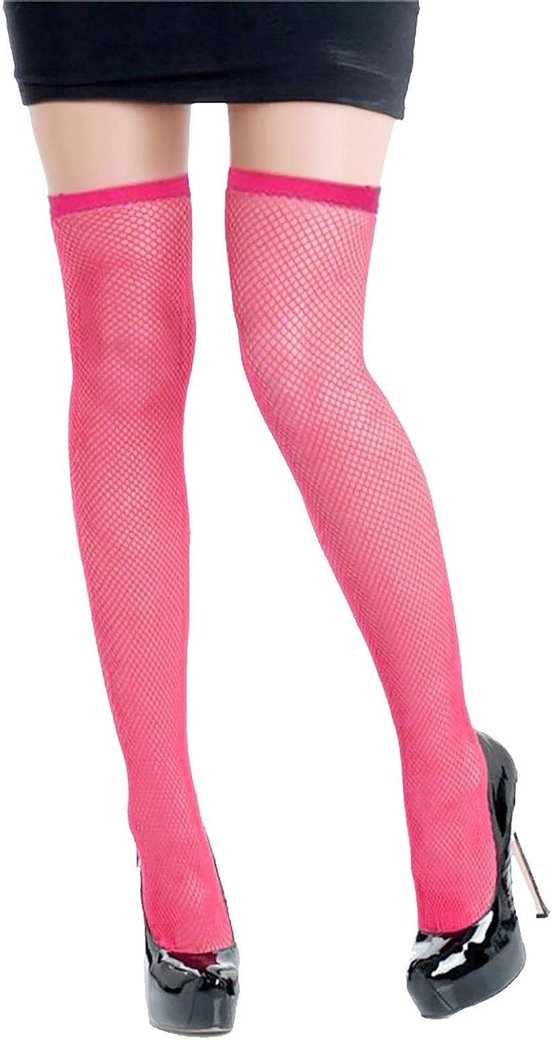 Womens High Thigh Fishnet Stocking Ladies Hen Night Fancy Dress Party ...