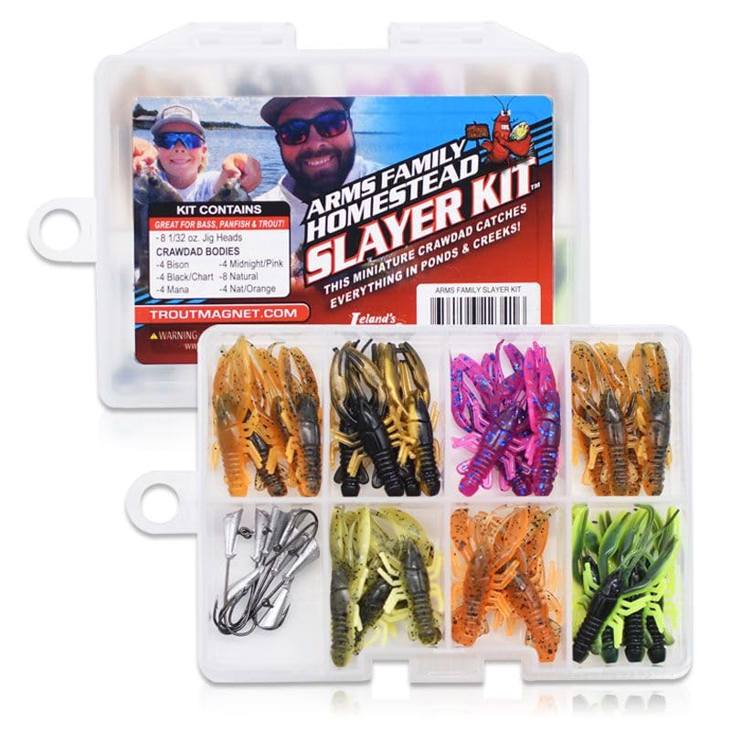 Arms Family Homestead Slayer Kit - 36 Piece Crawfish Imitation Fishing ...