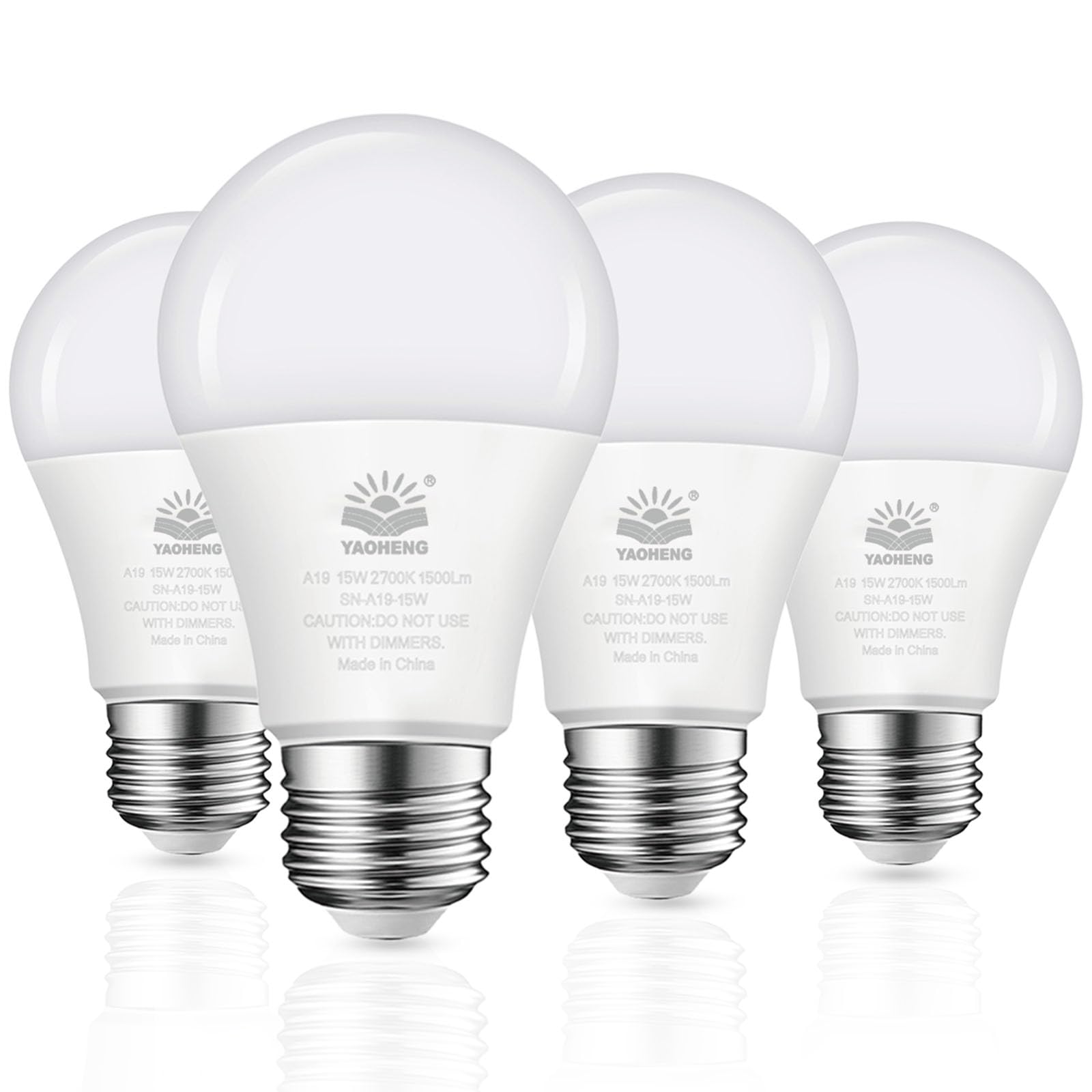 YAOHENG Vintage LED Edison Bulbs, Dimmable 60W Equivalent 800 lumens ...