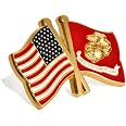 Amazon.com: US Marine Corps Brass Lapel Pin. Made in USA. : Clothing ...