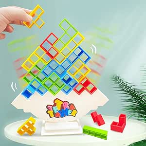 Amazon.com: 32Pcs Stacking Building Balance Block Game STEM Toys for ...