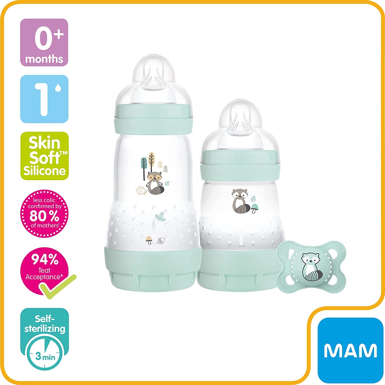 Mua MAM Easy Start Colours of Nature Starter Self Sterilising Anti Colic Starter Set, Non-Shiny ...