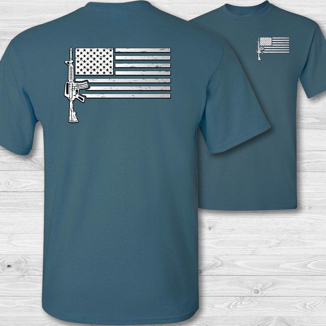 Amazon.com: American Flag AR-15 Rifle Shirt - W: Handmade