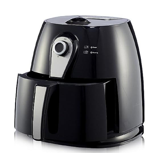 Cook's Essentials Air Fryer with Frying Basket & Grill Rack (Black ...