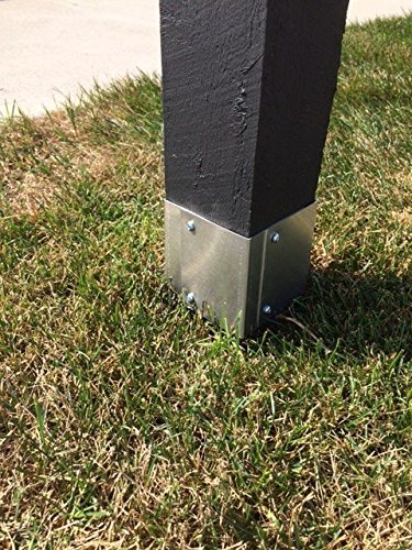 6x6 Mailbox Post Aluminum Trimmer Guard: USA made, Rust-free solution ...