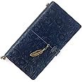 Amazon.com : Refillable Leather Journal, Handmade Blue Leather Notebook ...