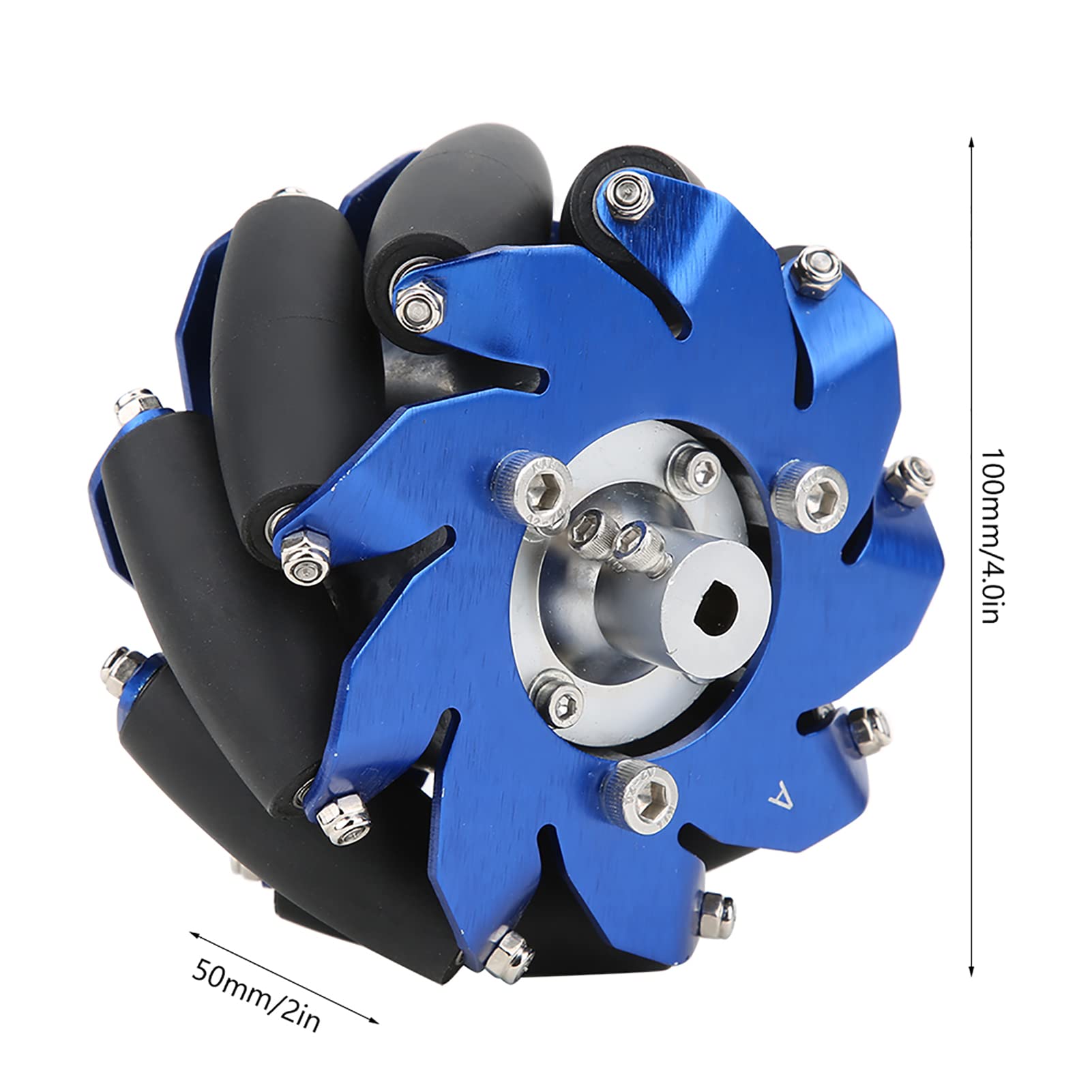 4in Mecanum Wheel,Mecanum Wheel Right Wheel 50mm 30KG Load Omni Wheel ...