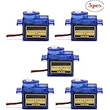 Miuzei 10 pcs SG90 9G Servo Motor Kit for RC Robot Arm Helicopter ...