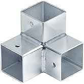 YIDU69Q 8 Pcs 1-1/2" Square Tube Connector-2 Way Fittings, L Square ...