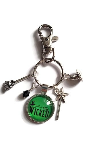 Wicked keyring, just a little wicked novelty, wizard oz themed bag clip ...