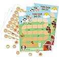 Amazon.com : Farm Animals Reward Chart with Matching Round Themed ...