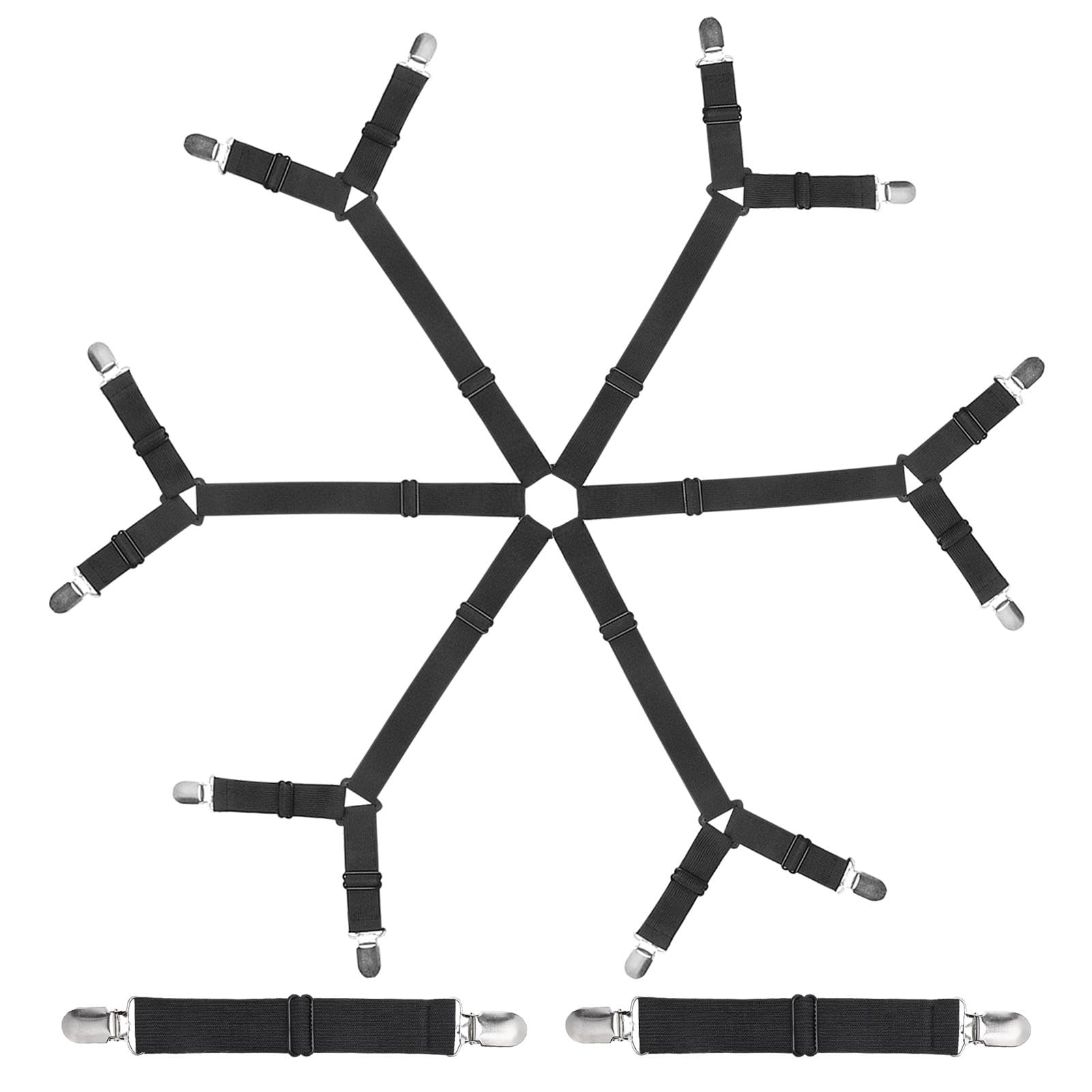 Sheet Fastener Kit with 6 Way Cross Sheet Clips and Non Slip Clip ...