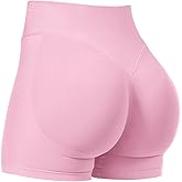 VOYJOY Women Workout Impact Shorts 2.5"/ 3.6"/ 4.5"/ 6" Scrunch Butt Lifting Gym Seamless Booty ...