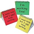 Amazon.com: Really Good Stuff "I Need Help" Mini Flip Chart Signs for ...