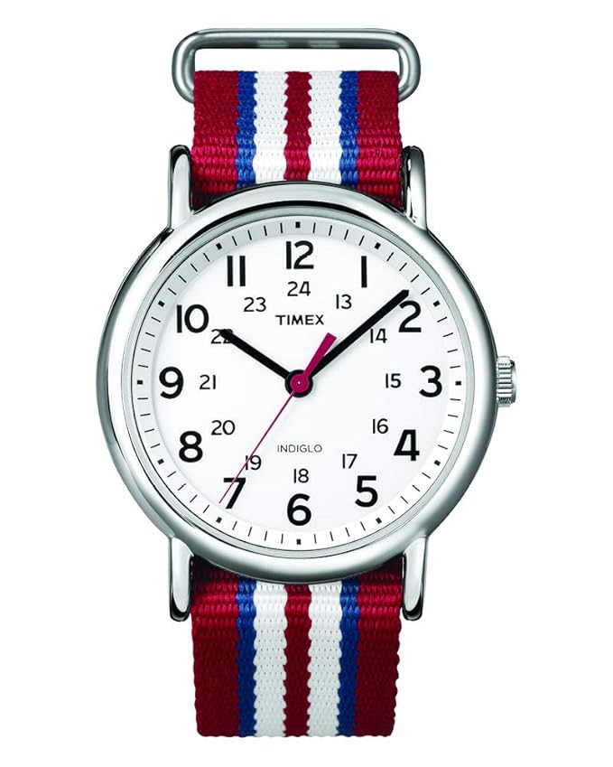Buy Timex Weekender Indiglo Analog White Dial Unisex Watch - T2N746 at ...