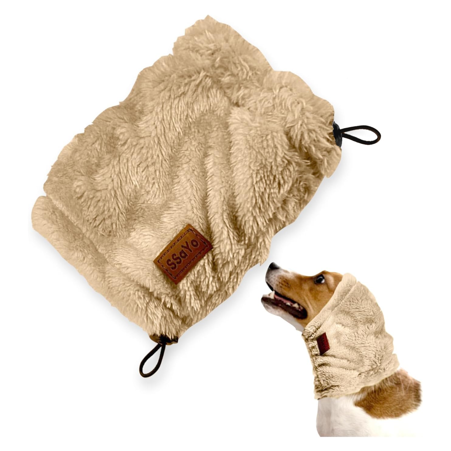 SSaYo Adjustable Dog Ear Muffs Noise Protection – Neck Ear Warmer ...