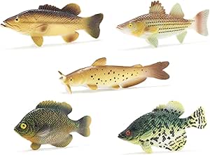 Amazon.com: American Angler Collection Toy Fish Set | Toy Fish ...