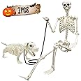 Amazon.com: UMEELR 5.4FT Halloween Skeletons, Full Size Skeleton with ...