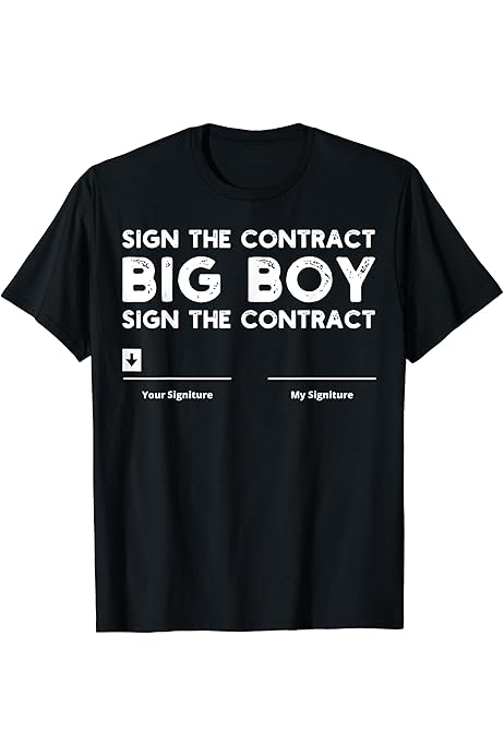 With Signatures Sign T Shirts