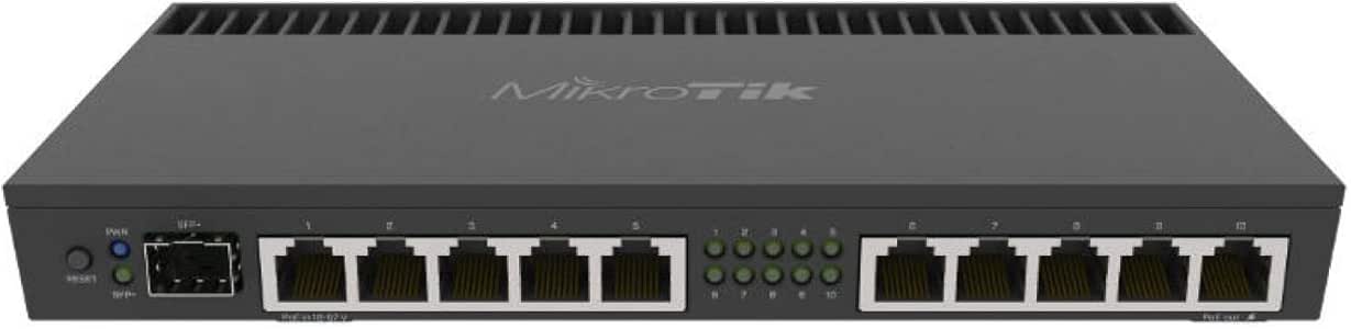 Amazon.com: MikroTik RB4011 Ethernet 10-Port Gigabit Router (RB4011iGS ...