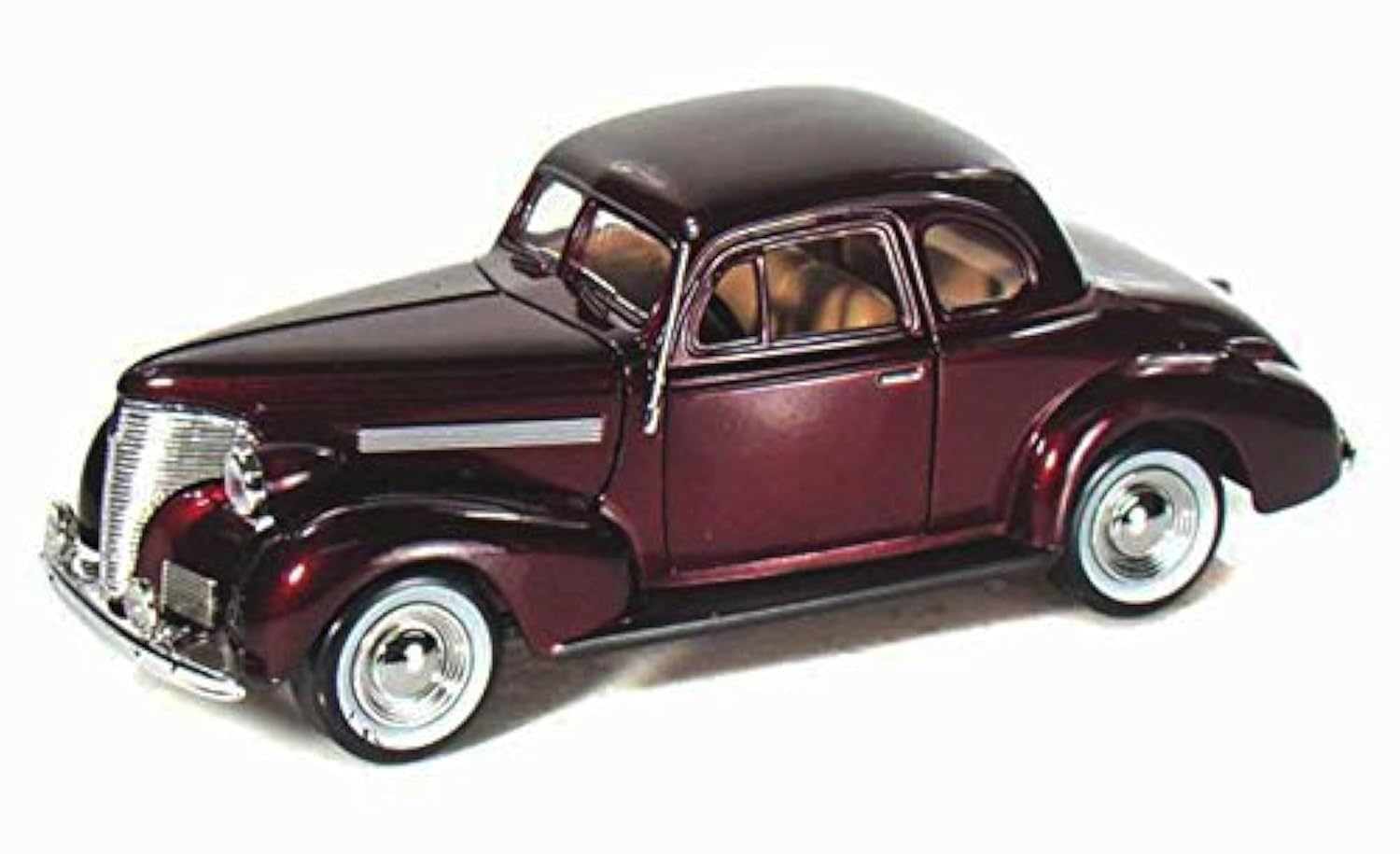1939 Chevy Coupe, Burgundy - Motormax 73247 -1/24 Scale Diecast Model ...