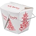 Amazon.com: Pack of 15 Chinese Take Out Boxes PAGODA 32 oz / Quart Size ...