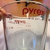 Amazon.com: Pyrex Prepware 2-Cup Measuring Cup, Red Graphics, Clear ...