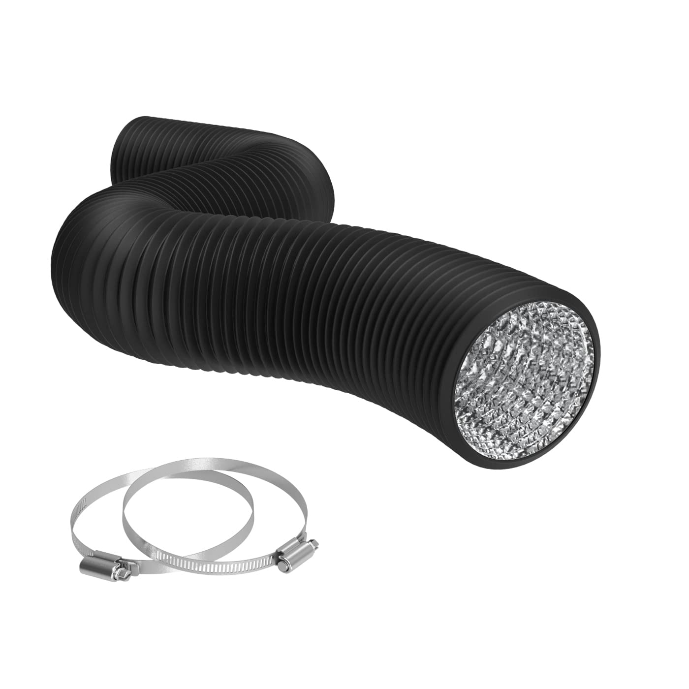 Mua TerraBloom Flexible 6 Inch Ducting - Black 25 Feet Flex Aluminum ...