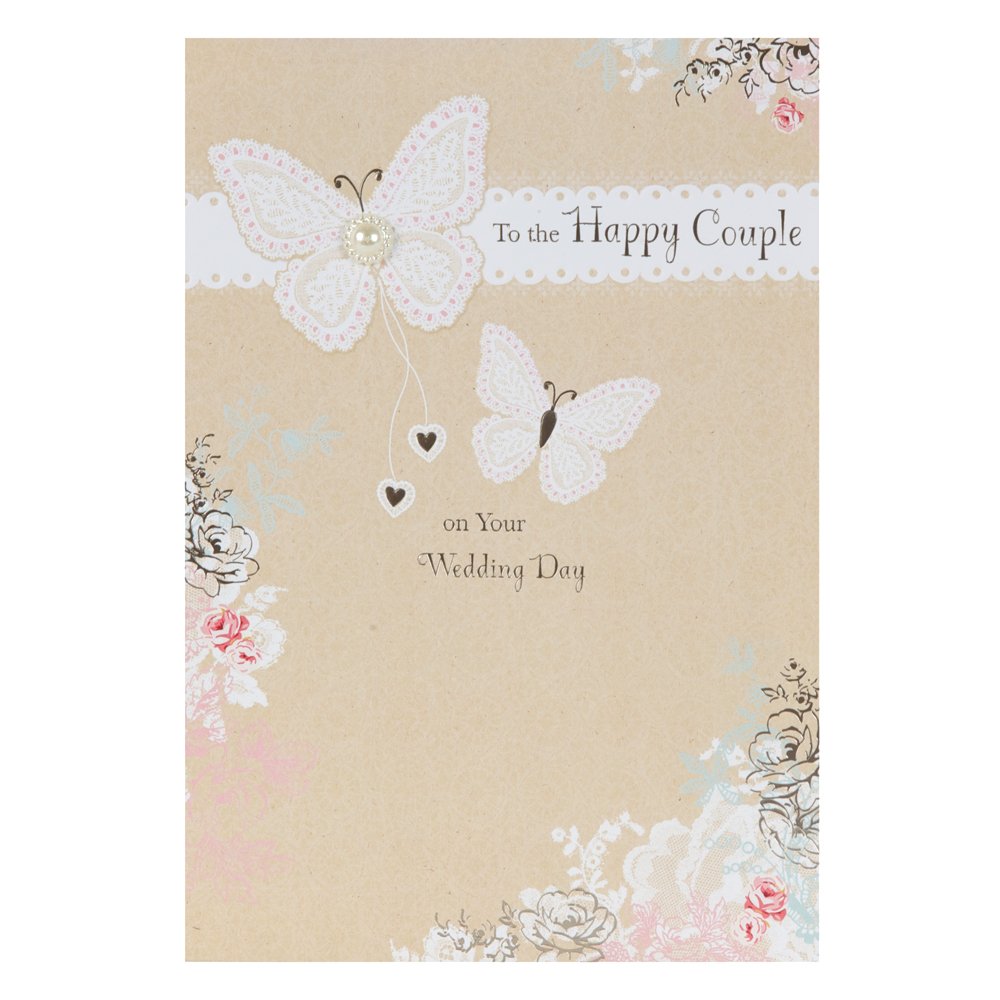 Hallmark Wedding Card 'Happy Couple' - Medium: Amazon.co.uk: Office ...